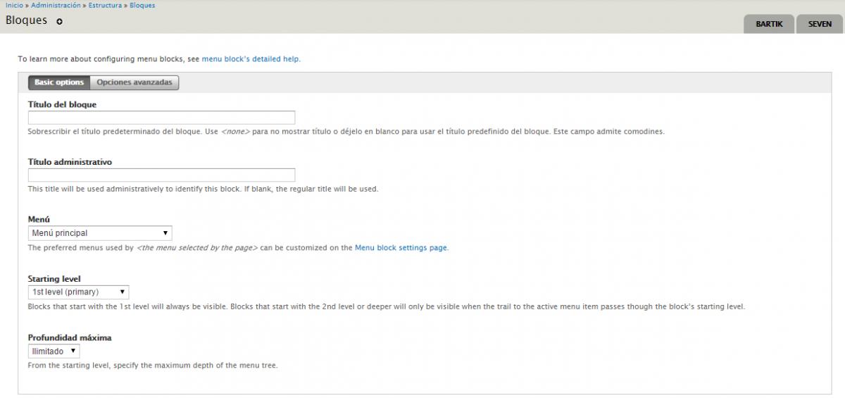 Módulos de ampliación de menús en Drupal 7 | Tutorial Drupal